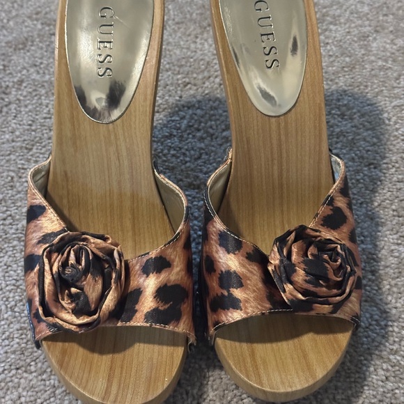 Guess | Shoes | Guess Brown Leopard Print Mules | Poshmark